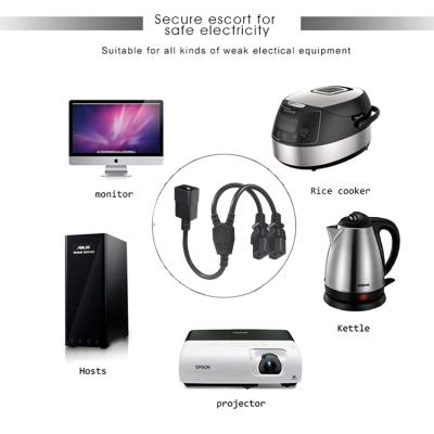 중국 IEC 320 C13 to C20 전원 연장 코드 14 AWG 서버 랙 및 고밀도 PDU용 블랙 전원 점퍼 케이블 15 암페어 250V 판매용