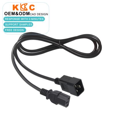 Cina Cavo di prolunga IEC 320 C13 a C20, 14 AWG per server rack e PDU ad alta densità, cavo di alimentazione nero, 15 Amp 250V in vendita