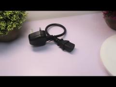 UK Adapter C13 Y Splitter Iec Plug Cable End voor buitenverlenging Lead 1 tot 2 Power Strip