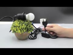 Черный E12 Электрический кабель для подключения лампы EU 2 Pin Salt Lamp Power Cord с 303 переключателем включения/выключения