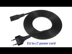 VDE approvato cavo di alimentazione elettrica per computer portatili con presa UE 2PIN e C7 C8 IEC