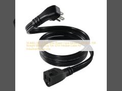 14 AWG SPT-3 フラットワイヤ電源コード NEMA 5-15P から 5-15R 直刃プラグ 15A 125V 工業用/家庭用柔軟ケーブル