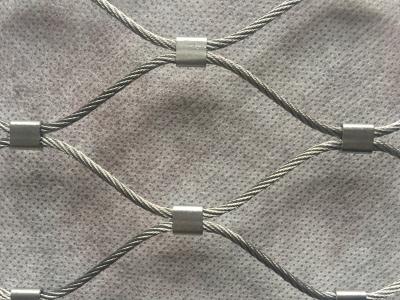 Cina Tipo di nodo Ossido nero Flessibile Cavo in acciaio inossidabile Corda di cavo tessuto Zoo Wire Mesh in vendita