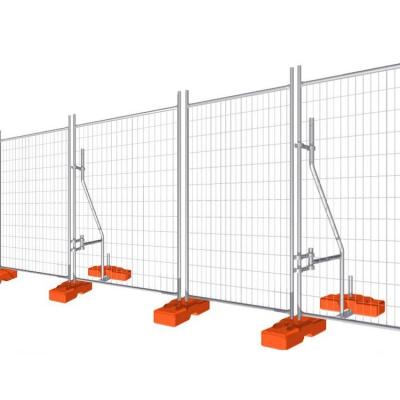 China Galvanized Removable Temporary Fence Welded Wire Mesh Fence Panel 2400x2100MM for sale