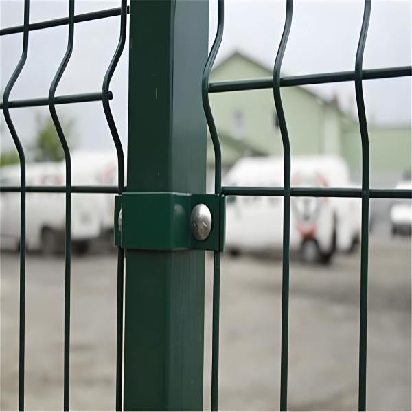 Quality Dark Green 3D Bending Wire Mesh Fence , Garden Welded Wire Mesh Panel Fencing for sale
