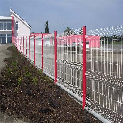 China Metal 1.8M 3D Curved Wire Mesh Fence , Welded Garden Wire Mesh Fence for sale