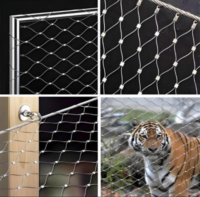中国 SS316 繊維 柔軟なステンレスケーブルメッシュ 鳥鳥園 動物園 囲み 斜面 保護 販売のため