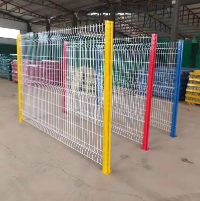 China 6FT High Outdoor Powder Coated 3D Curved Bending Welded Wire Mesh Fence Panel for sale