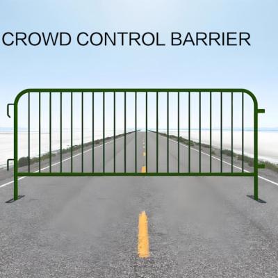 China High Security Hot-dipped Galvanized Metal Crowd Control Barrier with 5000N Vertical Load and 1.1*2.2m Panel Size for sale
