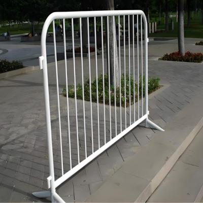 China High Security Hot-dipped Galvanized Metal Crowd Control Barrier with 5000N Vertical Load and 1.1*2.2m Panel Size for sale