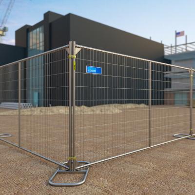 China Outdoor Galvanized Heras Style Metal Temporary Building Site Security Fence for sale
