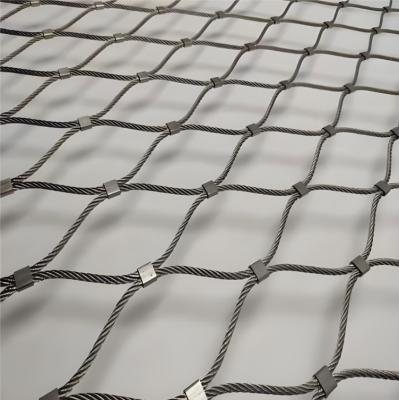 China Ferrule Type Inox 316 Wire Rope Net Flexible Stainless Steel Cable Webnet X Tend Mesh for sale