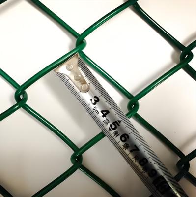 China 2'' Opening Black PVC Coated Chain Link Fence For Protection Netting for sale