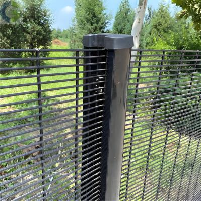 China Clearvu Anti-Climb Security Fence with Clear View Design 4mm Wire Diameter and 2.4m Height for sale