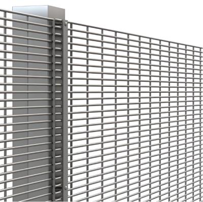 China 3m High 4mm Wire Diameter Hot Dip Galvanized Anti-Climb Security Fence Welded Mesh Panel for sale