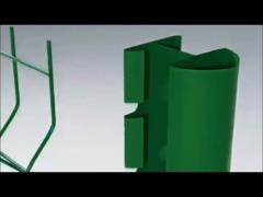1.8M Recinzione da giardino 3D maglia di filo curvo Swallow Post per la pianta in serra