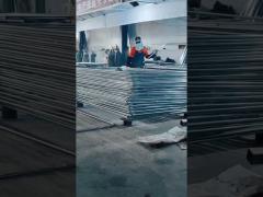 Цинковая стальная ограждение 2M * 1.5M ограждение для антикоррозионной обработки черный простой стиль