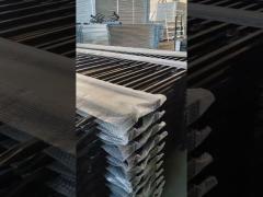 5'X8' Metal Tubular Steel Fence Black Outdoor Zinc Steel Fence