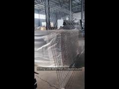 3mm galvanized clear view steel fencing anti climb prison security fence