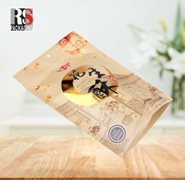 Quality Custom Design Printed Packaging Bags Aluminum Foil Zipper Matte Composite Bags for sale