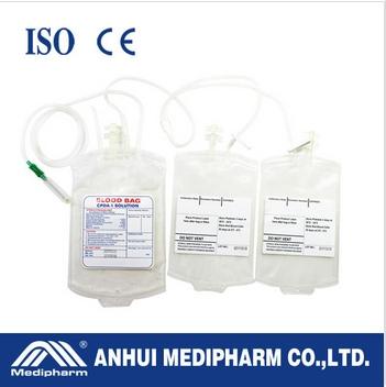 China Disposable 250ml Triple Blood Collection Bags for sale