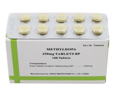 China Methyldopa Tablets, GMP Western Medicine, BP/USP/CP Standard for sale