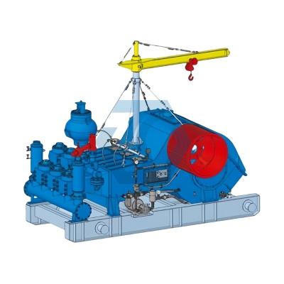 China API 7K Oilfield Drilling Rig Hydraulic Triplex Mud Pump Unit Systems Mud For Oil Water Well for sale