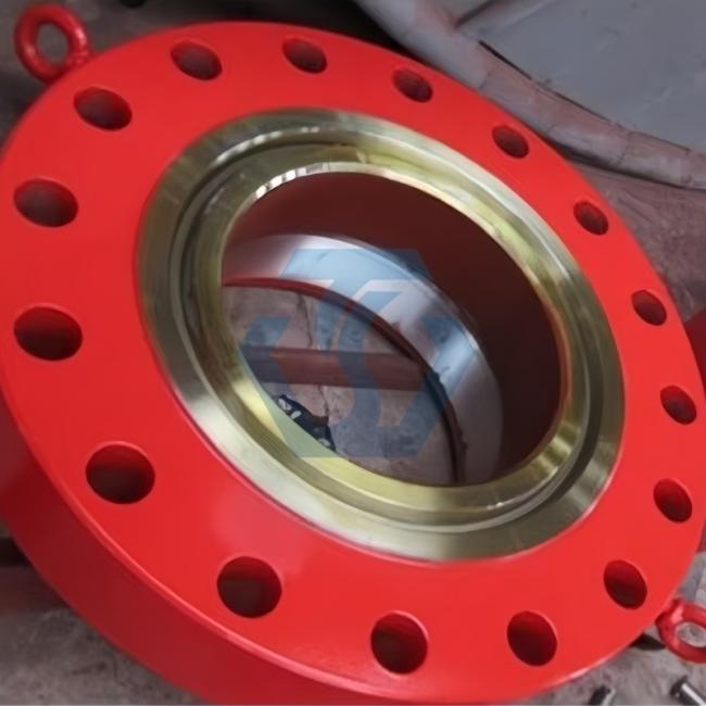 API 6A Oilfield Well Drilling Wellhead 13-5/8" X 10M To 18-3/4" X 15M High Pressure Double Studded Adaptor Flange (DSA)