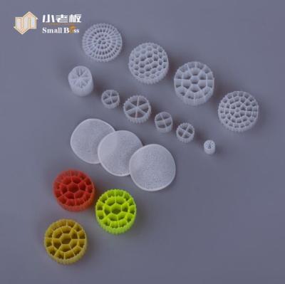 中国 PE38 フィルターメディア 低エネルギー消費 Mbbr 浮遊バイオマスキャリア 販売のため