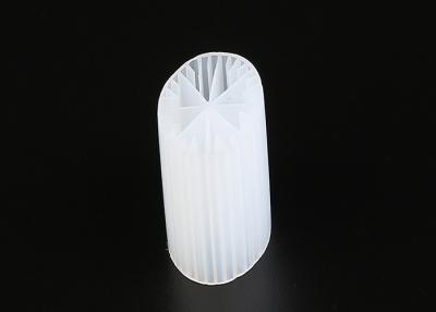 중국 15*15mm 크기 MBBR 혐기성 탱크를 위한 생물 매체 처녀 HDPE 물자 백색 색깔 판매용