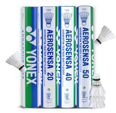 China Yonex badminton shuttlecock goose feather shuttlecocks aerosensa 50 AS-50 for sale