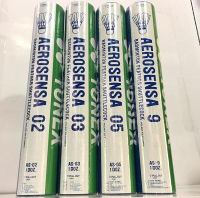 China Yonex badminton shuttlecock goose feather shuttlecocks aerosensa 20 AS 20 for sale
