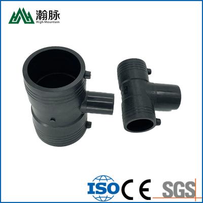 China Hdpe Pipe Fittings Electrofusion Reducing Tee Pe Tap Water Supply Pipe Joint for sale