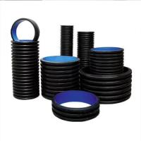 China HDPE Double Wall Corrugated Pipe Drainage Systems OD 20-1600mm PN0.6-2.0MPa for sale
