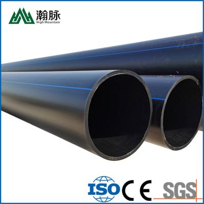 China HDPE waterleiding 20-1600 mm polyethyleenpijp op maat Te koop
