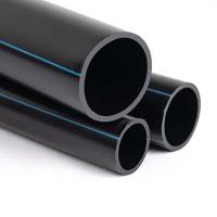 China Tubo de agua de PE personalizable de banda negra/azul resistente a la corrosión en venta
