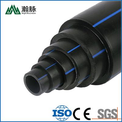 China Pipa de agua de PE de alta presión PN6-PN16 para aguas agrícolas e industriales en venta