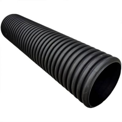 China HDPE Reinforced Drainage Pipe Double Wall Corrugated Spiral Wound Pipe for sale