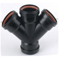 China HDPE 45 Degree Oblique Tee Pipe Fitting Flexible Socket Irrigation Fitting DN20-DN1600 for sale