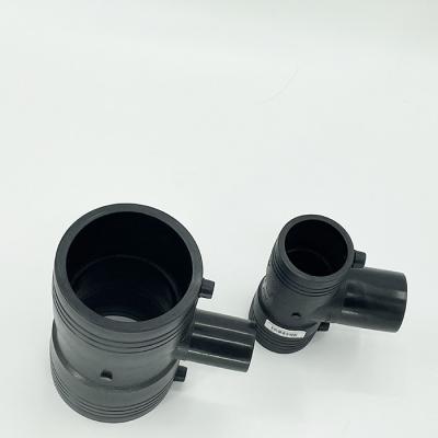 China HDPE Black Electrofusion Pipe Fittings For Steel Wire Mesh Skeleton Pipe for sale