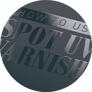 Spot UV example on video invitation card