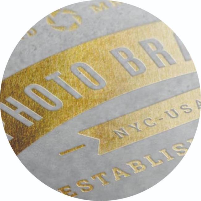 Gold Stamping example on video invitation card