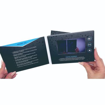 China Corporate LCD Video Brochure HD Screen Custom Video Booklet For Company Introduction for sale