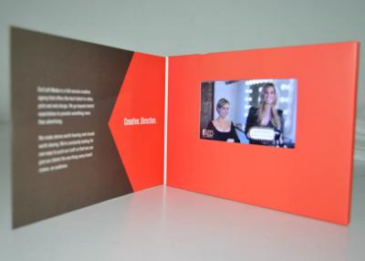 China Festivals Video Brochure Mailer 10.1" TV And Music Feature Christmas Invitation for sale