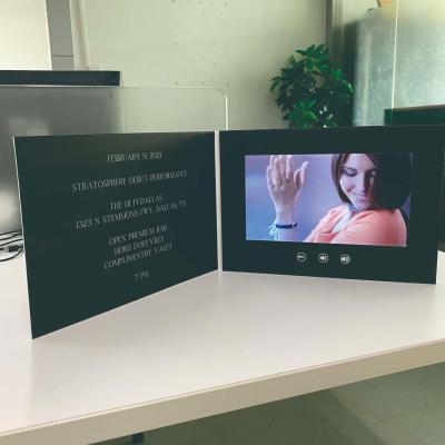 China 10 Inch Video Invitation Card Lcd Video Greeting Card With Custom Messaging And Branding for sale