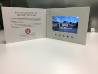 China Rechargeable Interactive Video Brochure Folded Interactive Visiting Card for sale