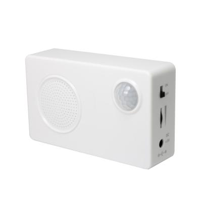 China Plastic Motion Activated Speaker Compact Motion Sensor Voice Box With Audio for sale