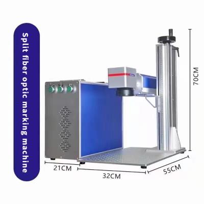 China Fiber Laser Marking Machine 20W 30W 50W For Metal Jewelry Engraving With Rotary System EZCAD Software for sale