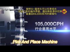 smt smd chip pick and place device automatic chip mounter 105000cph
