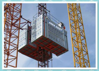 China Arrendamento gêmeo do elevador da grua da construção da gaiola de 2 toneladas para construir à venda